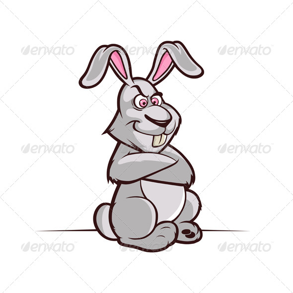 Evil Cartoon Bunny by Rottee | GraphicRiver