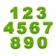 Grass Numbers and Digits, Vectors | GraphicRiver