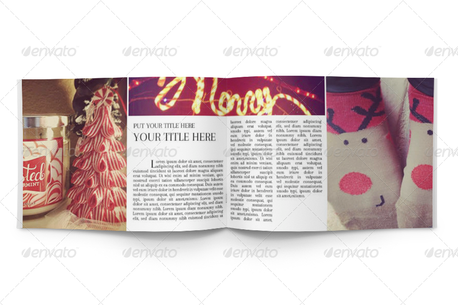 Christmas Mini Magazine, Print Templates | GraphicRiver