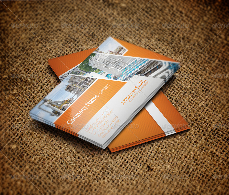 Industrial Business card, Print Templates | GraphicRiver