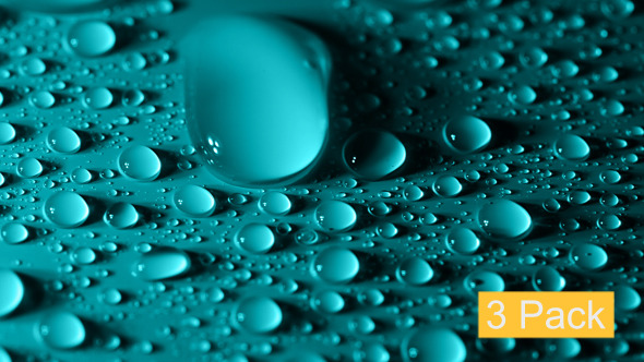Drops Of Water And Shade (3-Pack), Stock Footage | VideoHive