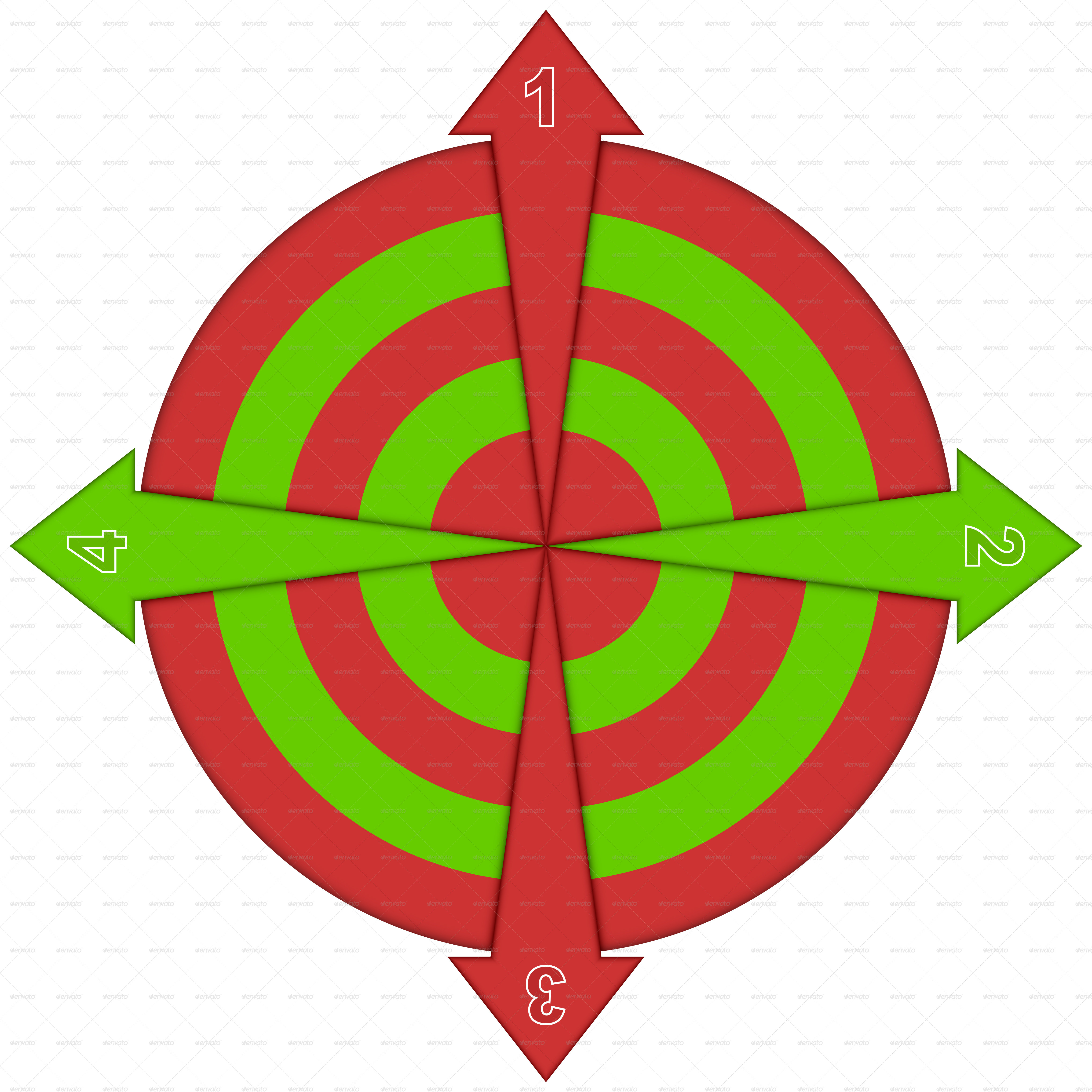 Four Arrows, Vectors | GraphicRiver