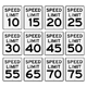 Speed Limit Sign Set, Vectors | GraphicRiver