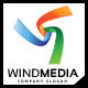 Wind Media 1 Logo, Logo Templates | GraphicRiver
