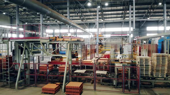 Big Factory Room with Working Equipment, Stock Footage | VideoHive