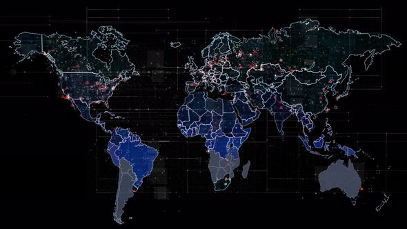 World Map Scene, Motion Graphics | VideoHive
