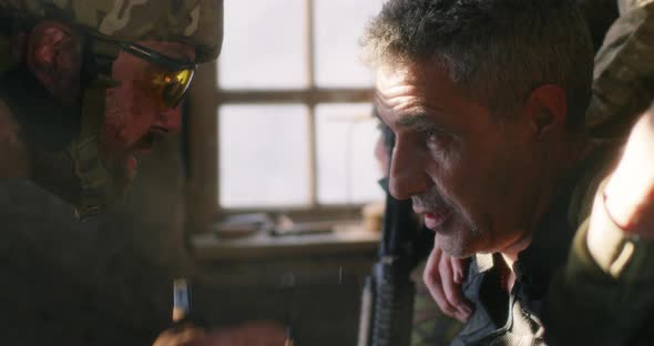 Soldier Interrogating Captive at War, Stock Footage | VideoHive