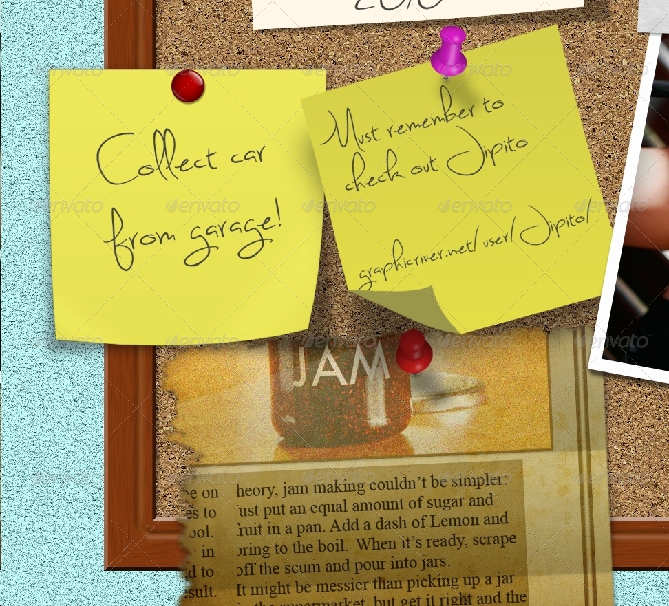 Complete Cork Pinboard Mock Up, Graphics | GraphicRiver