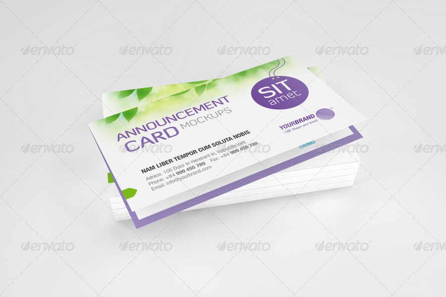 Announcement Card Mockups, Graphics | GraphicRiver