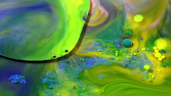 Abstract Ink Drops Bubbles Explode Splash Diffusion, Stock Footage