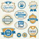Retro Aged Business Labels and Badges by enterlinedesign | GraphicRiver