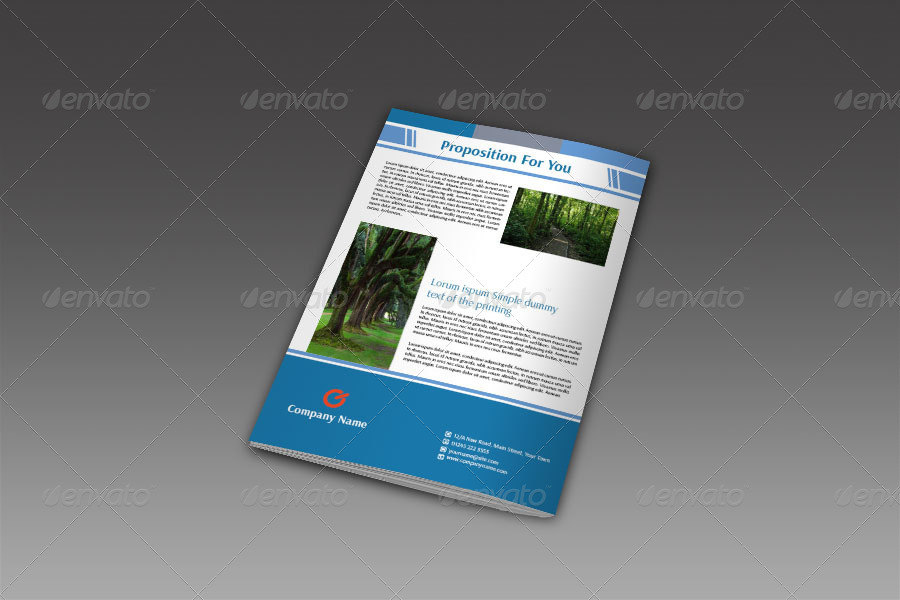 8 Pages Business Newletter, Print Templates | GraphicRiver