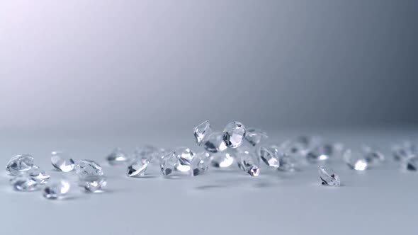 Slow-motion diamonds falling, Slow Motion, Stock Footage | VideoHive
