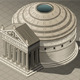 Isometric Pantheon Temple in Roman Architecture, Vectors | GraphicRiver