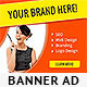 Your Brand Here Web Banner, Web Elements | GraphicRiver