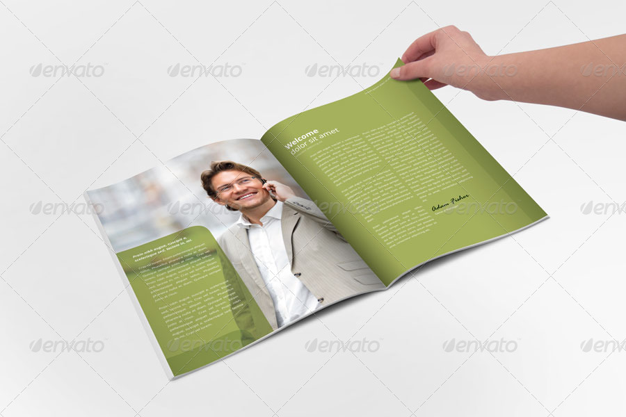 Business Engineers Green Indesign Template, Print Templates | GraphicRiver