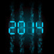 Digital 2014 Numerals., Vectors | GraphicRiver