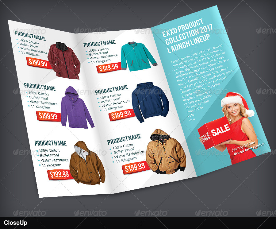 Product Promotion TriFold Brochure | Volume 3, Print Templates ...