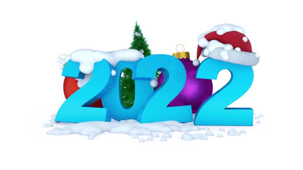 Snowy Numbers 2022, Motion Graphics | VideoHive