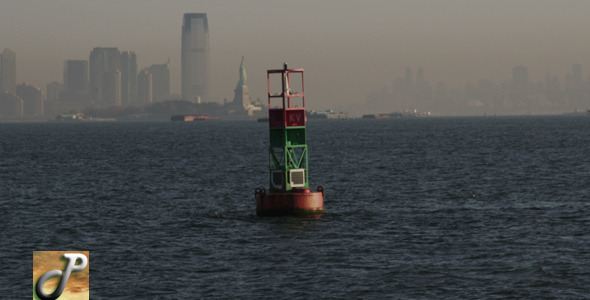Buoy in New York City Harbor, Stock Footage | VideoHive