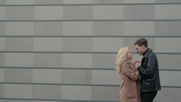 Couple Reunion Romantic Date Happy Girl Boyfriend, Stock Footage ...