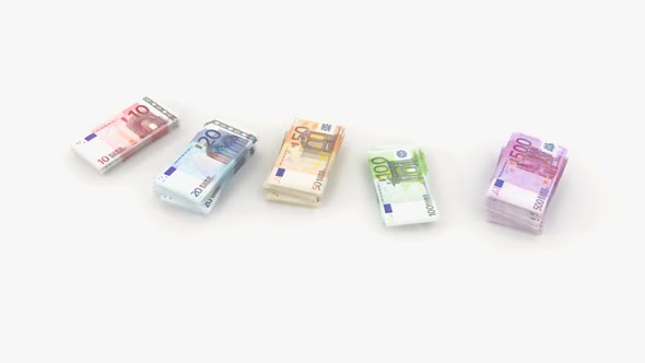 Euro Bundle Banknote, Motion Graphics | VideoHive