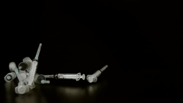 Syringes falling, Ultra Slow Motion, Stock Footage | VideoHive