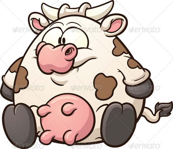 Fat Cow by memoangeles | GraphicRiver