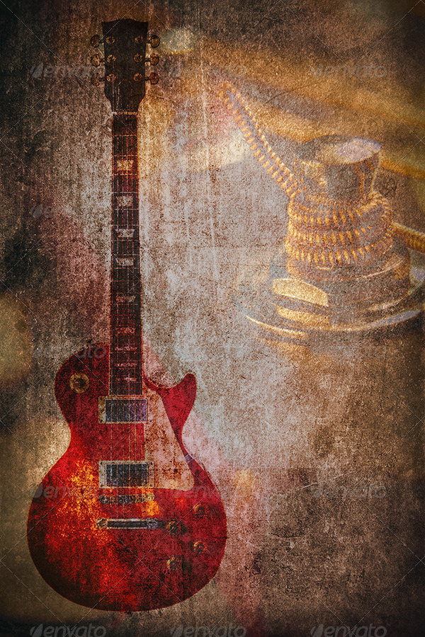 Grunge Musical Instruments, Graphics | GraphicRiver