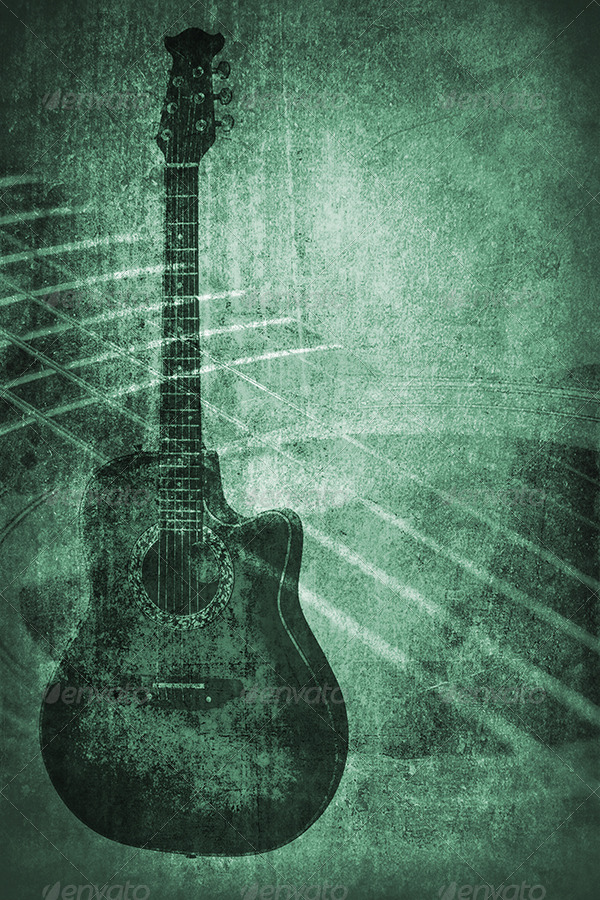 Grunge Musical Instruments by ciolca | GraphicRiver