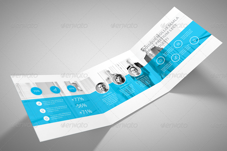Trade Agency - Square Tri-fold Brochure, Print Templates | GraphicRiver
