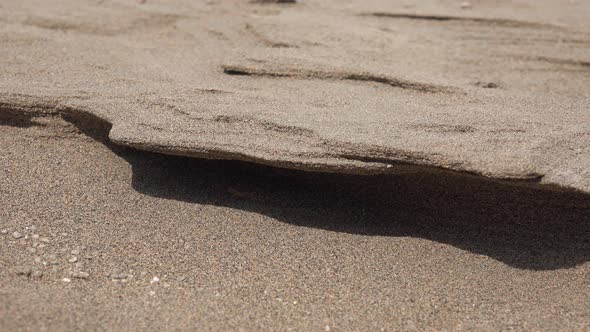 Sand Movements Shaped by the Wind in The Desert, Stock Footage | VideoHive