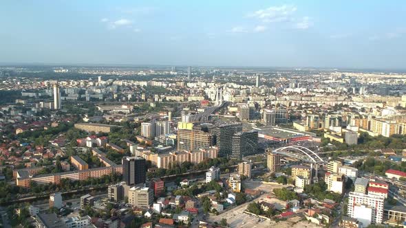 Bucharest drone reveal, Stock Footage | VideoHive