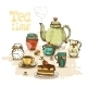 Tea Time Still Life, Vectors | GraphicRiver