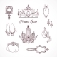 Princess Design Elements, Vectors | GraphicRiver