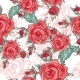Seamless Rose Background , Vectors | GraphicRiver