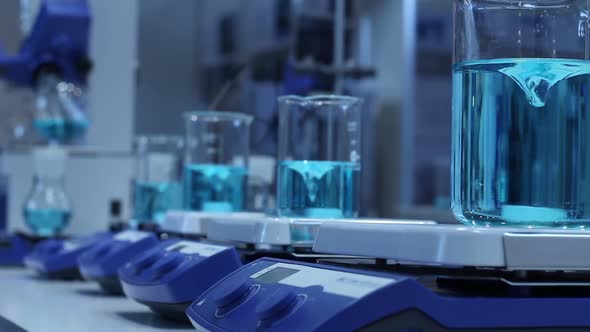 Scientific Experiment in Medical Laboratory, Stock Footage | VideoHive