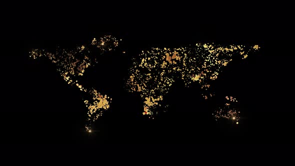 Particle Earth Map by Second-Breath | VideoHive