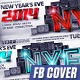 NYE Party Facebook Covers, Web Elements | GraphicRiver