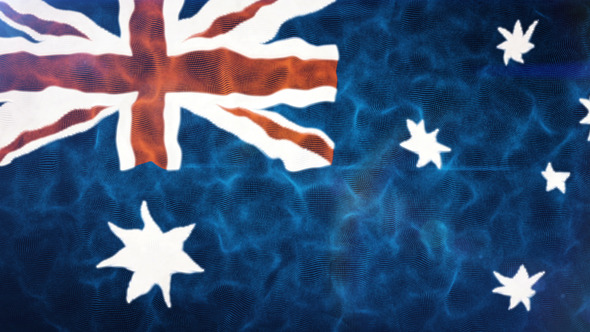Australian Flag Loop, Motion Graphics | VideoHive