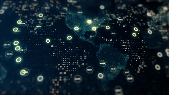 World Digital Data Information 4K, Motion Graphics | VideoHive