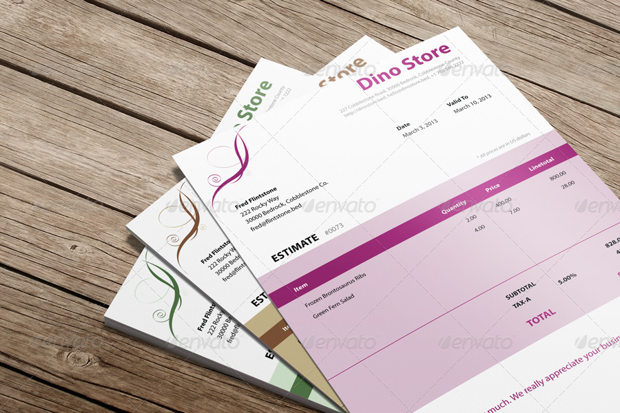 Estimate, Print Templates | GraphicRiver