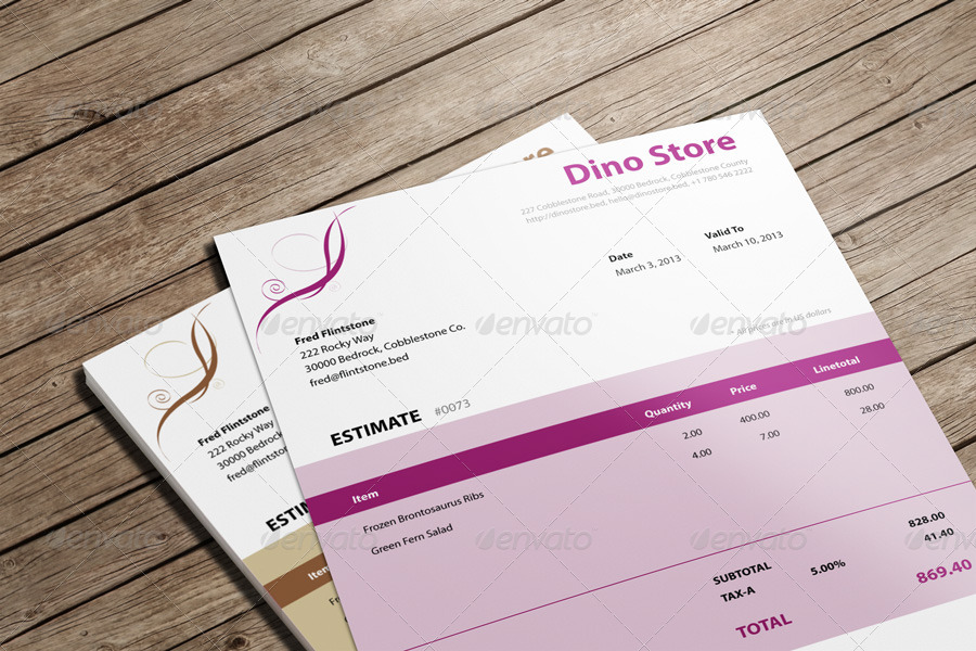 Estimate, Print Templates | GraphicRiver