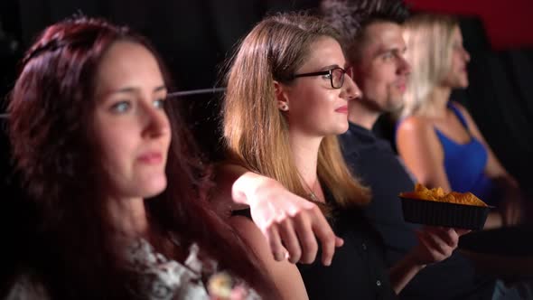 Watching a Movie in a Cinema Movie Theater, Stock Footage | VideoHive