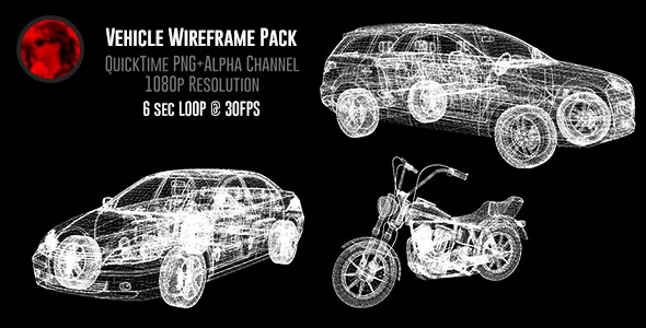 Vehicle Wireframe Pack 01, Motion Graphics | VideoHive