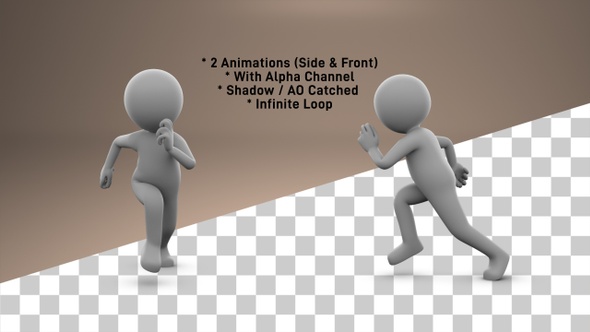 Stick Figure Sprint - 2 Pack, Motion Graphics | VideoHive