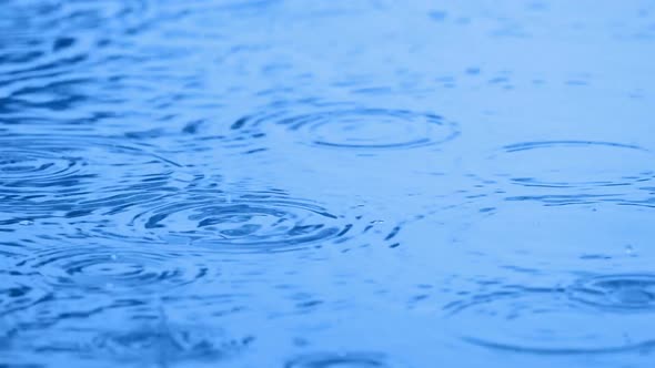 Rain Splashing On Water, Stock Footage | VideoHive