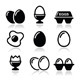 Egg, Fried Egg, Egg Box Icons Set, Vectors | GraphicRiver