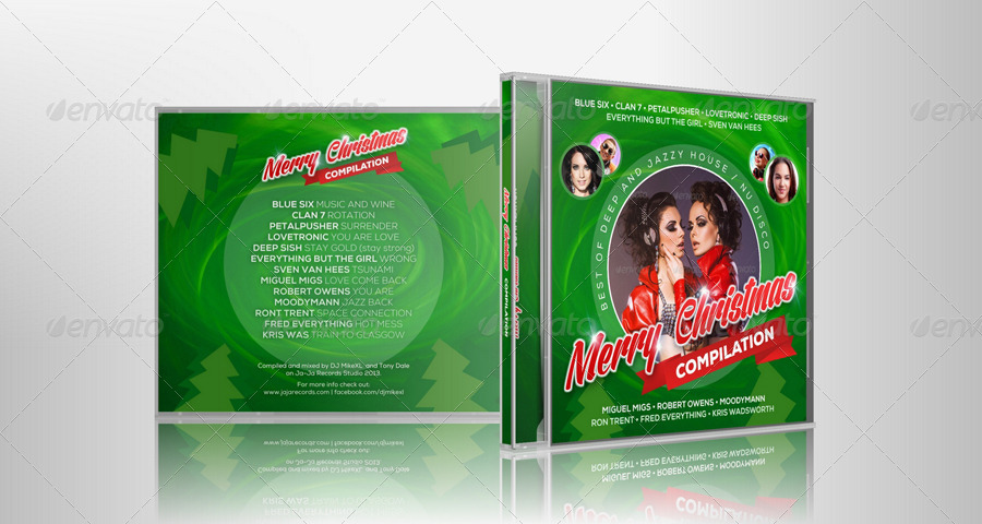 Merry Christmas CD Cover Artwork, Print Templates | GraphicRiver