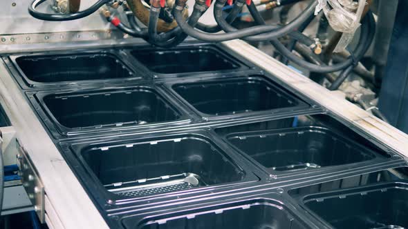 Modern Plastic Container Production Line, Stock Footage | VideoHive